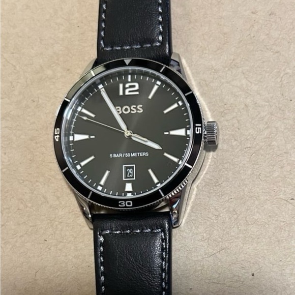 Hugo Boss | Accessories | Hugo Boss Watch With 42mm Black Face Black ...